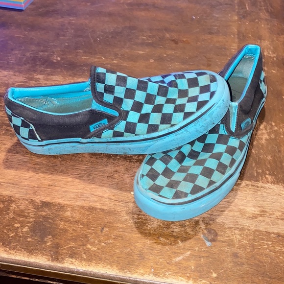 Vans | Shoes | Vans Green Checkered | Poshmark